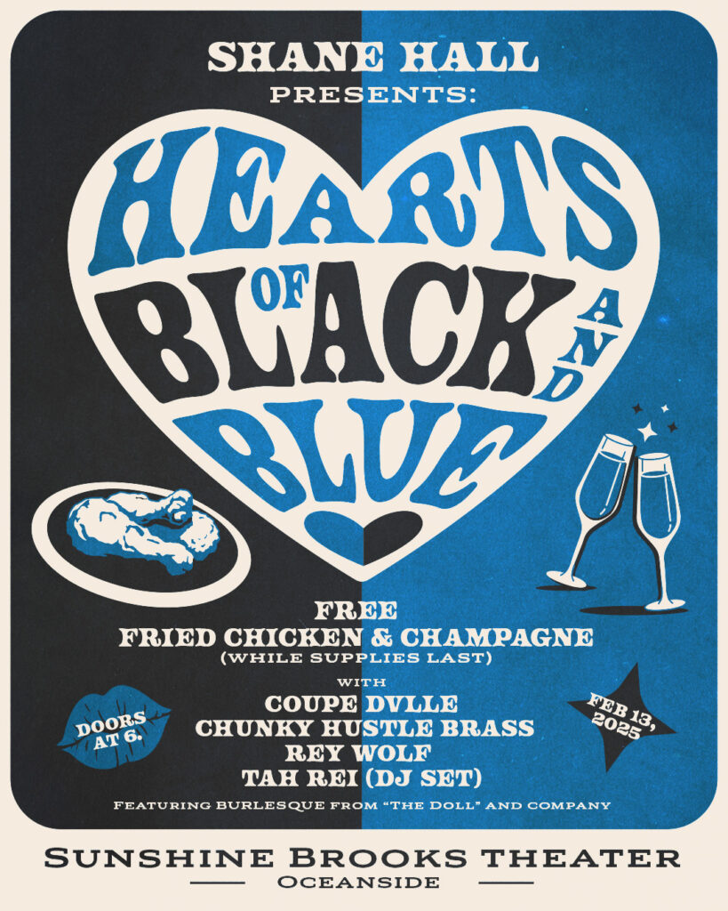 Shane Hall Presents Hearts of Black & Blue - Oceanside Theatre Company